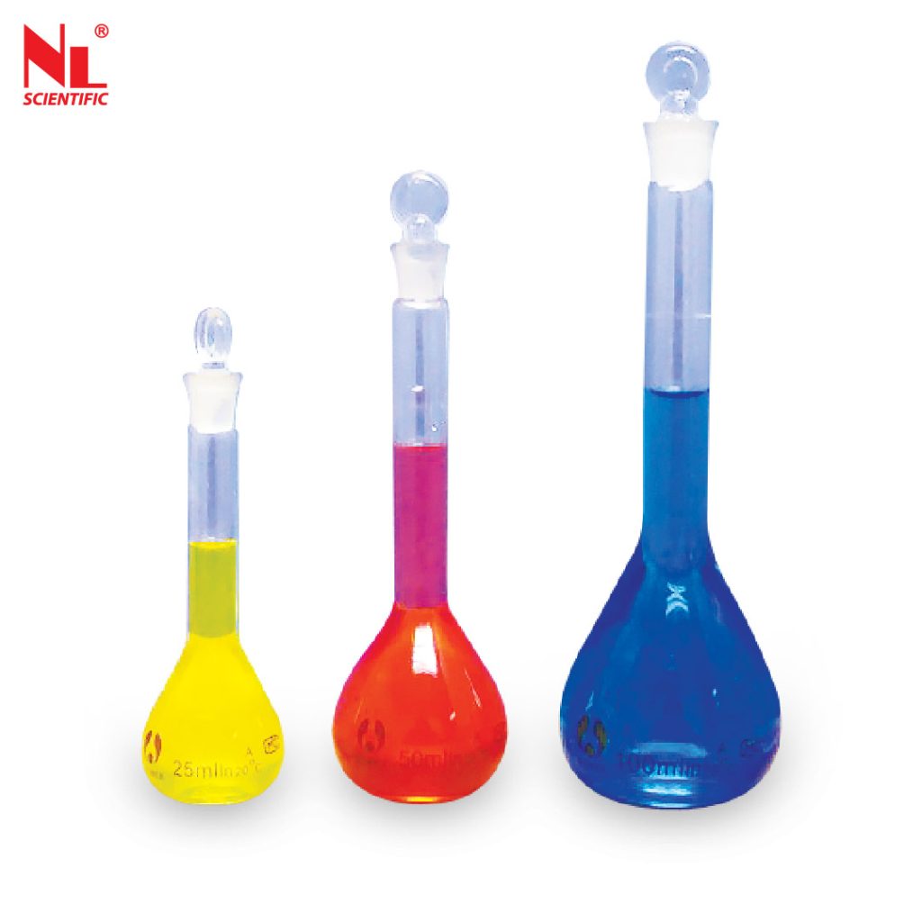 Glass Volumetric Flask With Stopper - NL SCIENTIFIC MANUFACTURING SDN BHD